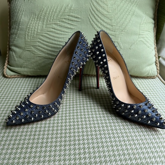 Christian Louboutin | Shoes | Christian Louboutin Navydenim Pigalle 0 ...